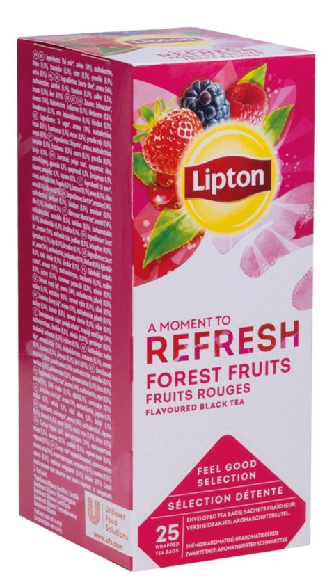 Herbata LIPTON Feel Good Selection, Refresh, owoce leśne, 25 kopert ...